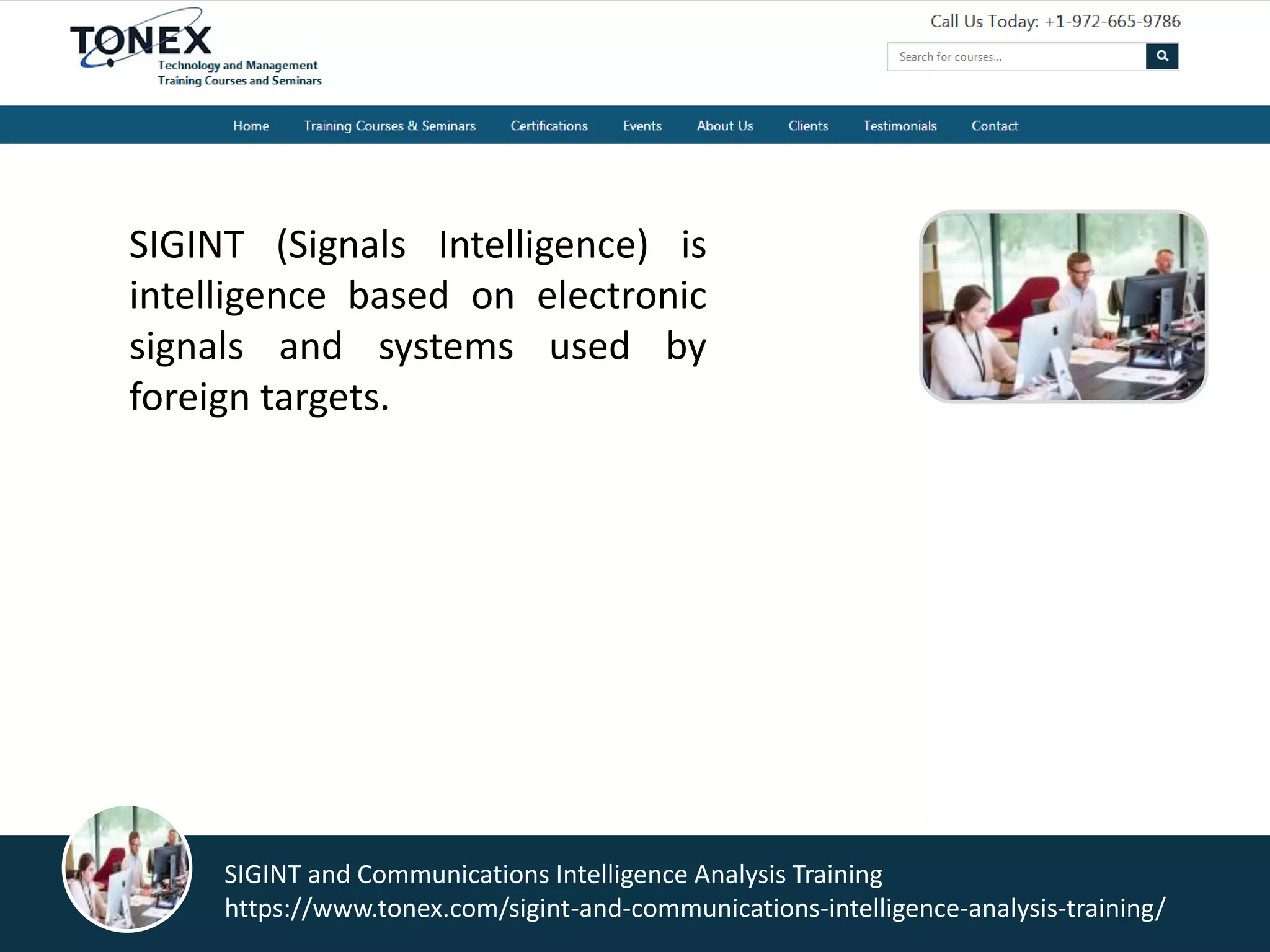 Communications Intelligence Analysis, SIGINT Training | PPTX