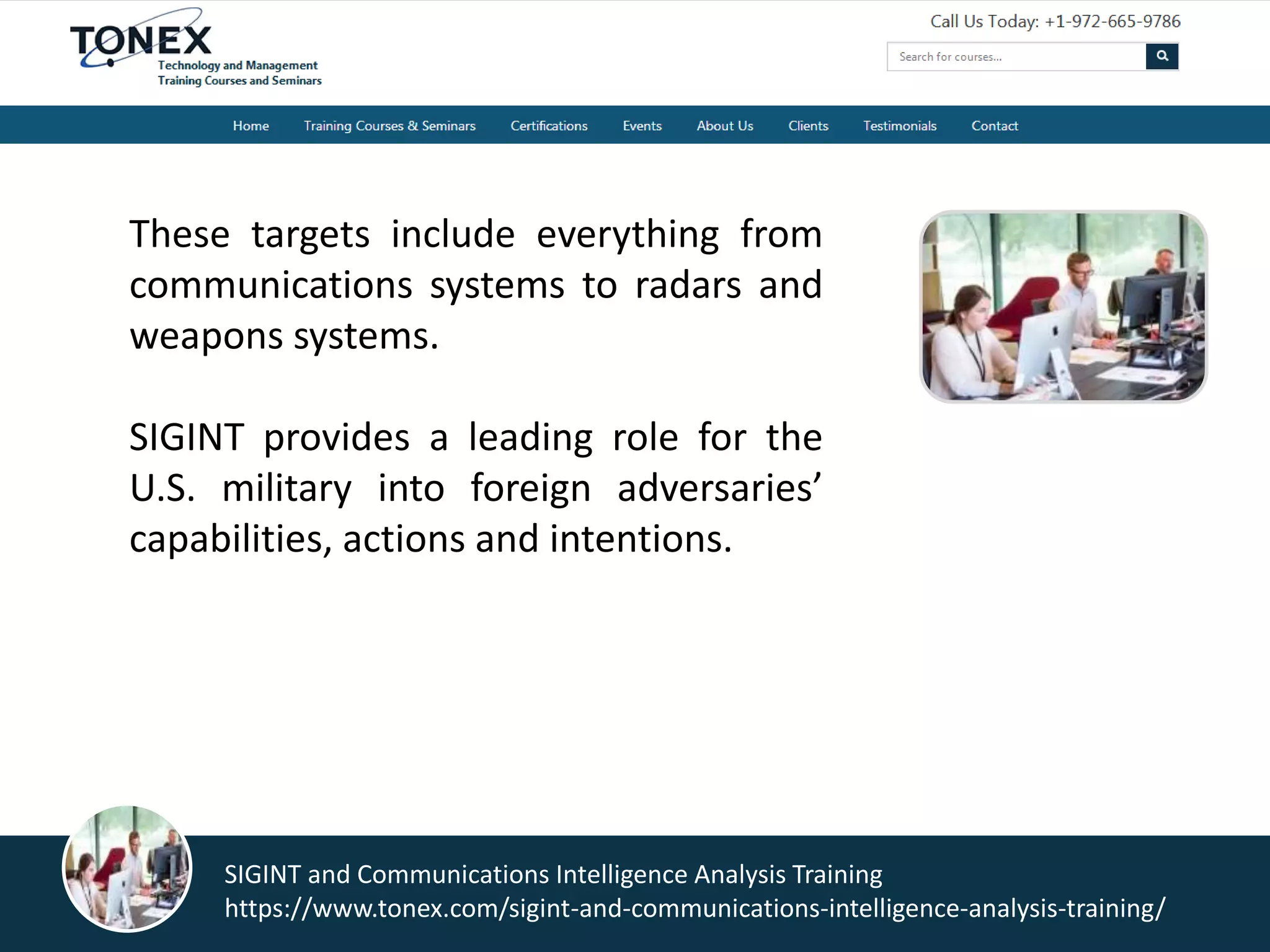 Communications Intelligence Analysis, SIGINT Training | PPTX
