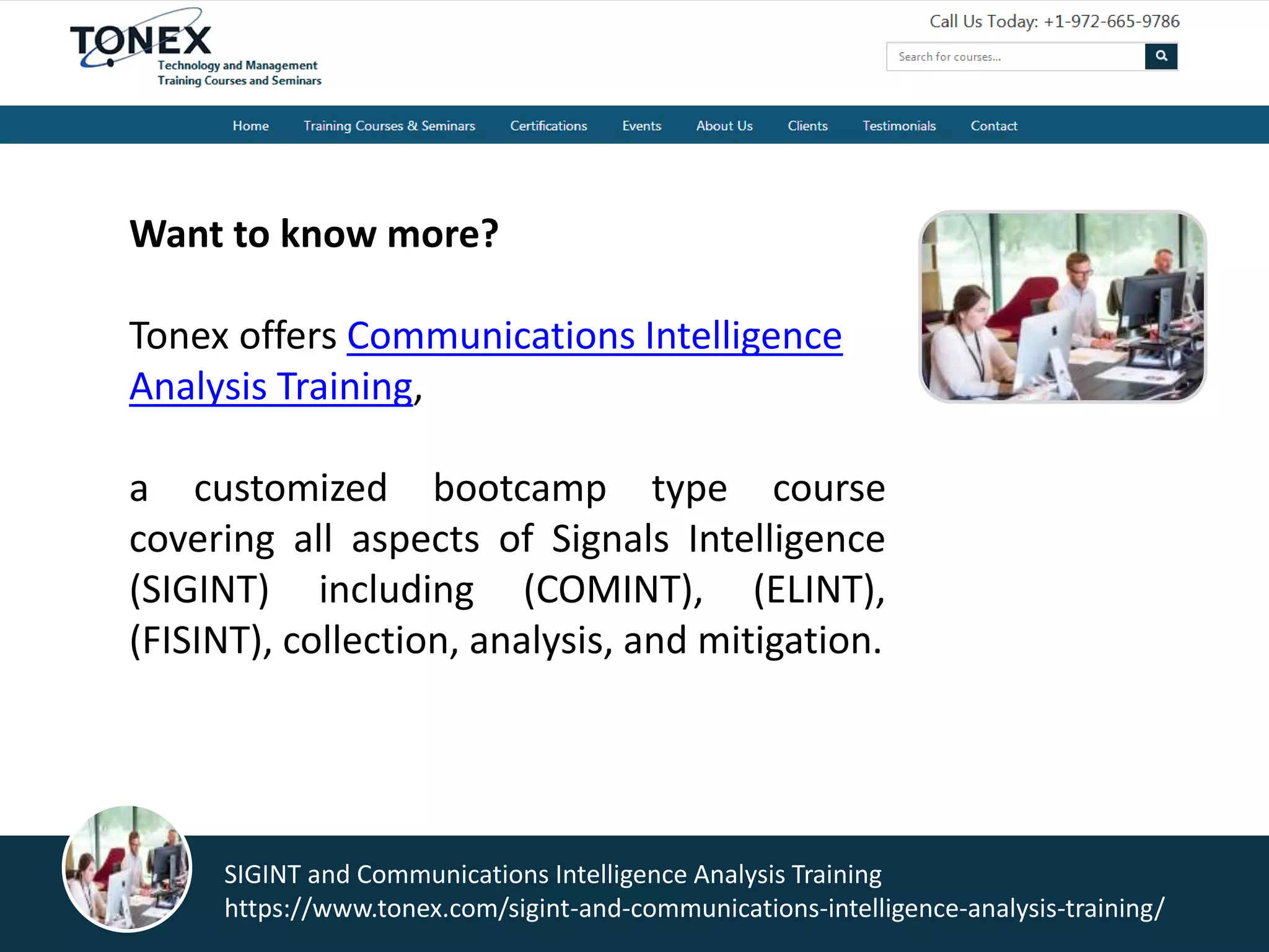 Communications Intelligence Analysis, SIGINT Training | PPTX