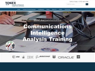 Communications Intelligence Analysis, SIGINT Training | PPT