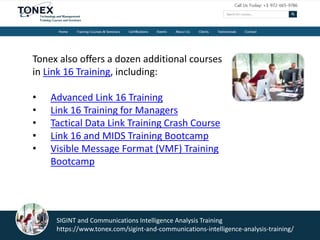 Communications Intelligence Analysis, SIGINT Training | PPTX