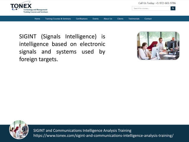 Communications Intelligence Analysis, SIGINT Training | PPTX | World ...
