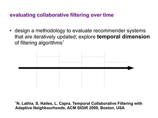 Temporal Diversity in RecSys - SIGIR2010 | PPT