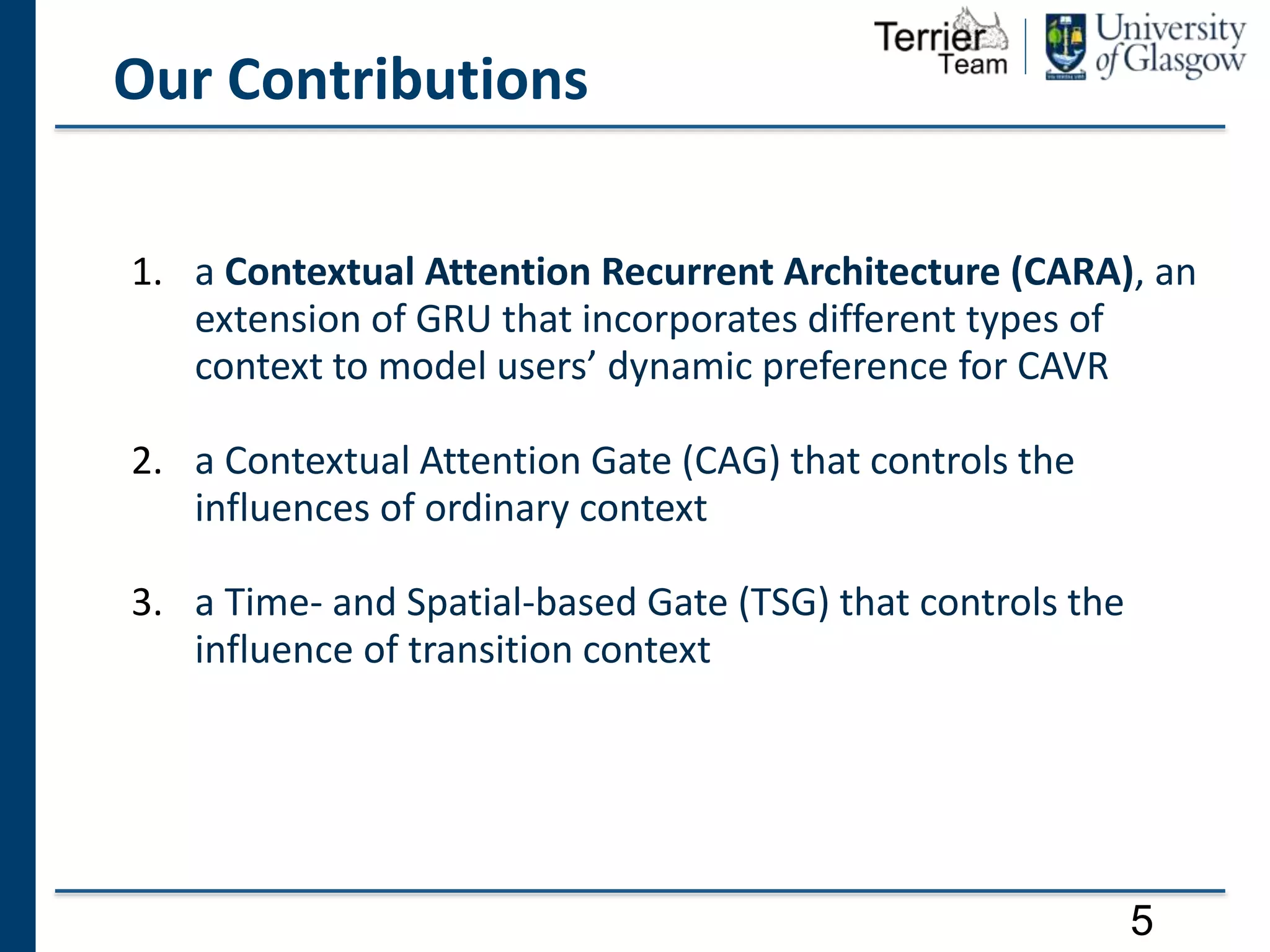 A Contextual Attention Recurrent Architecture For Context Aware Venue Recommendation Ppt