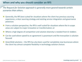 Request for Solution: a New Way to Contract for a Service Provider's ...