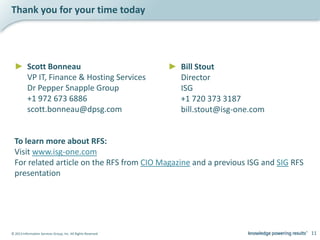 Request for Solution: a New Way to Contract for a Service Provider's ...