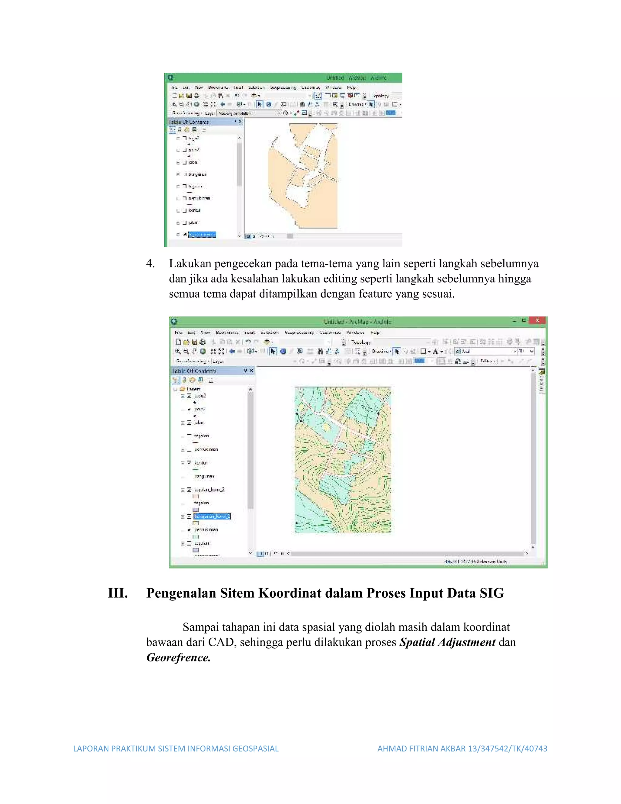 Sig konversi cad & georeference | PDF