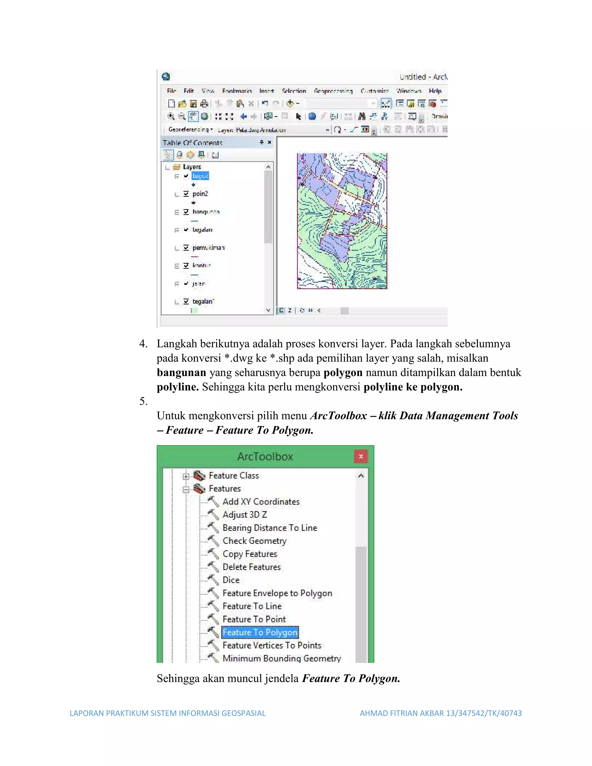 Sig konversi cad & georeference | PDF