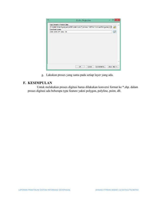 Sig konversi cad & georeference | PDF