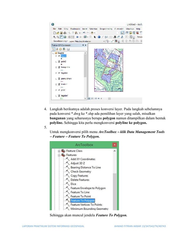 Sig konversi cad & georeference | PDF