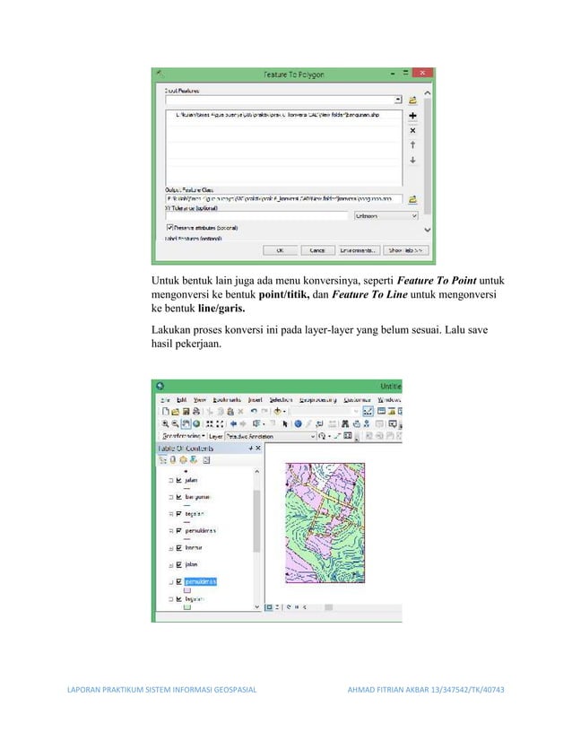 Sig konversi cad & georeference | PDF