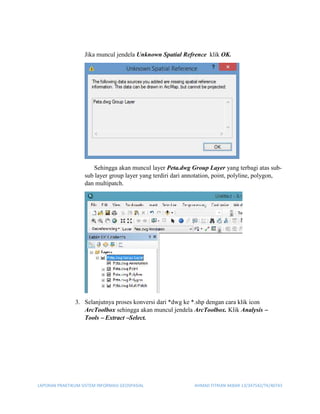 Sig konversi cad & georeference | PDF