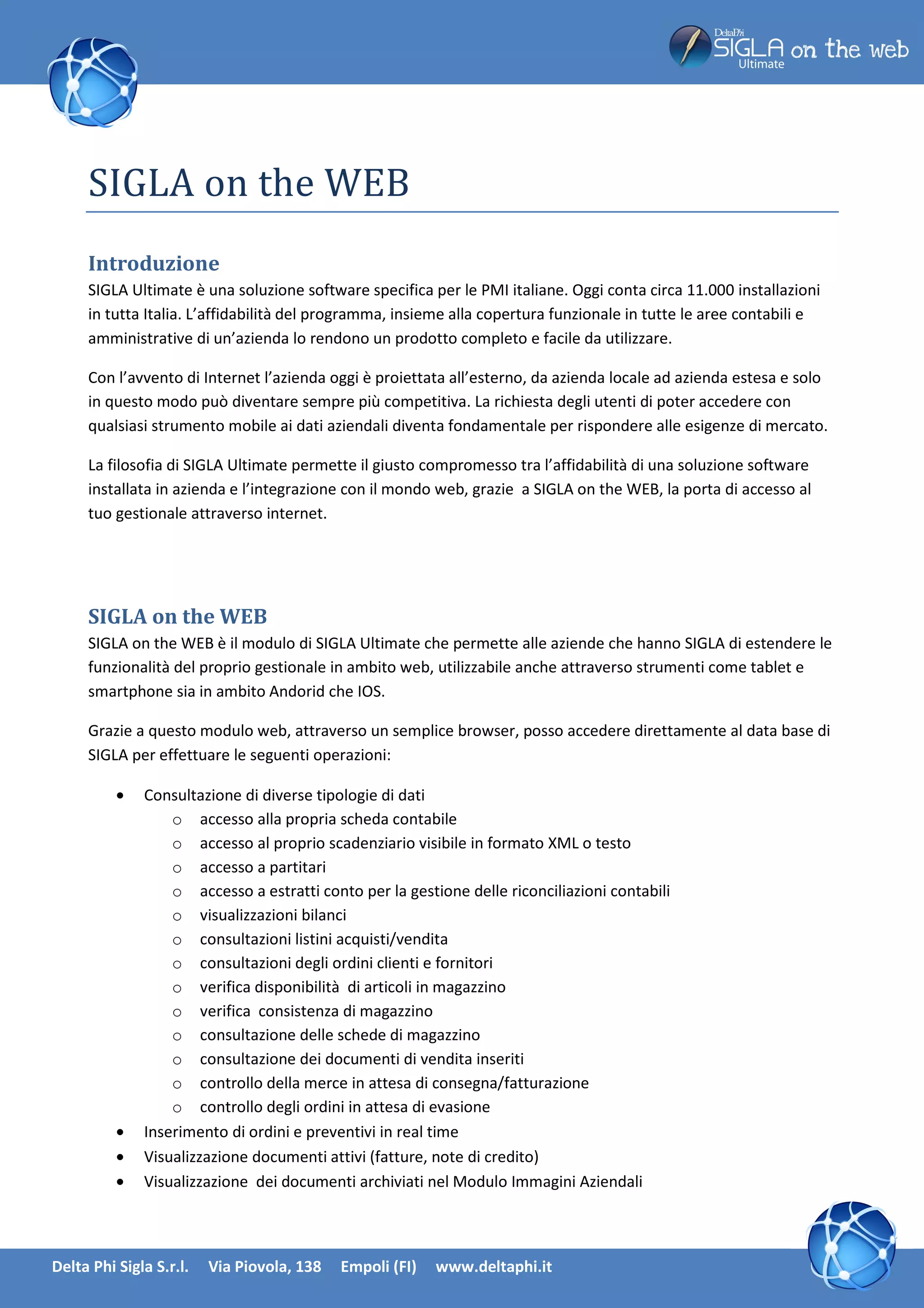 SIGLA ON THE WEB | PDF