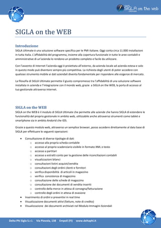 SIGLA ON THE WEB | PDF