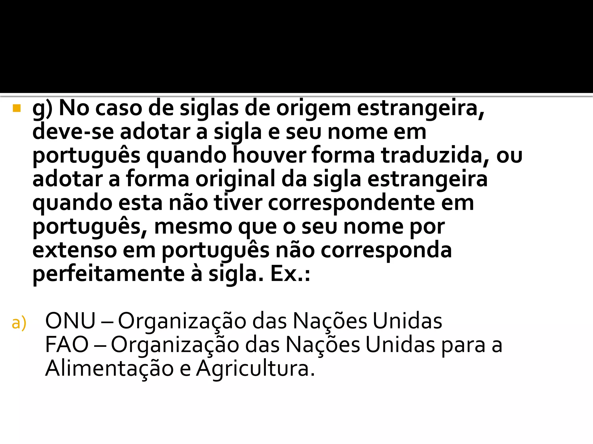 Siglas e abreviaturas | PPTX