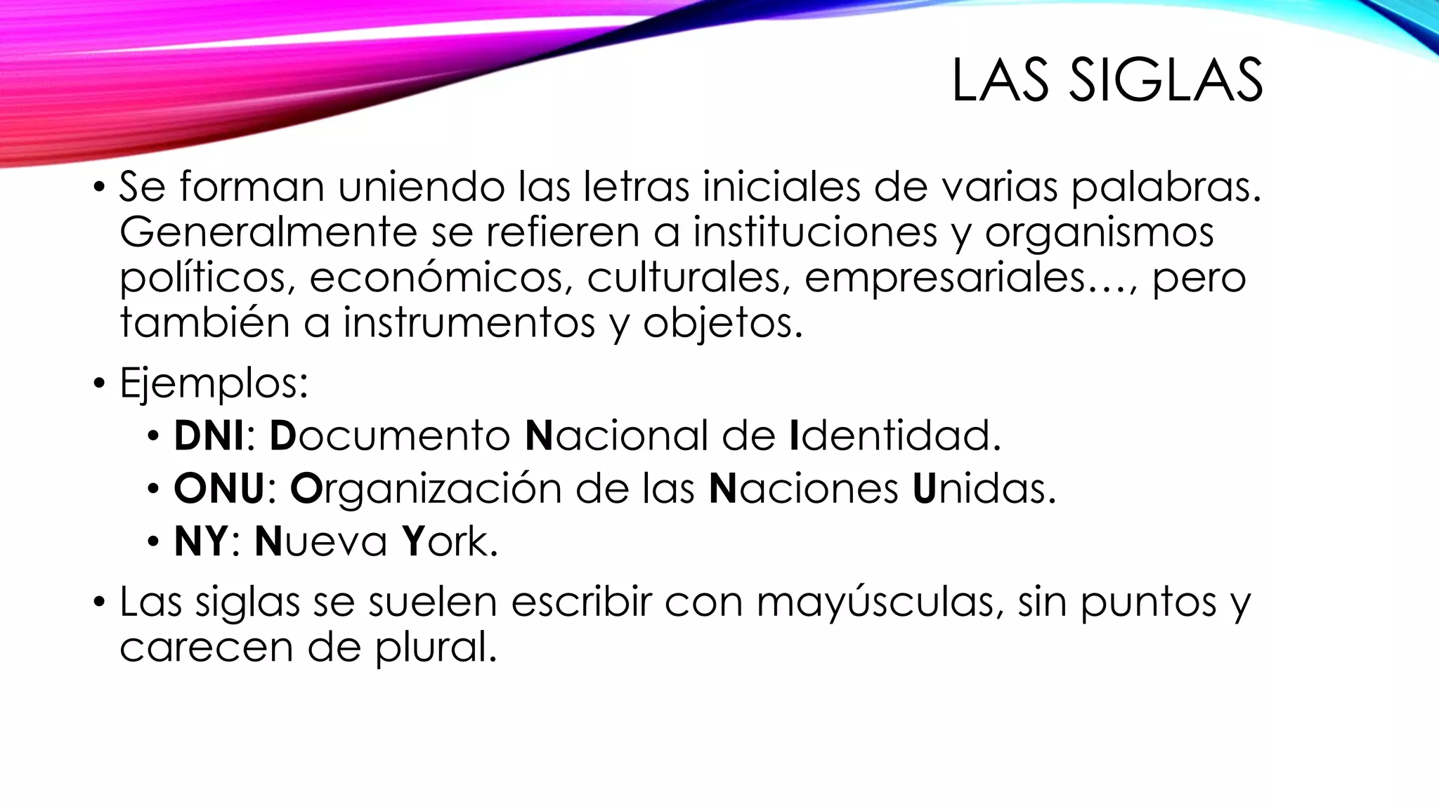 Siglas y abreviaturas | PPTX