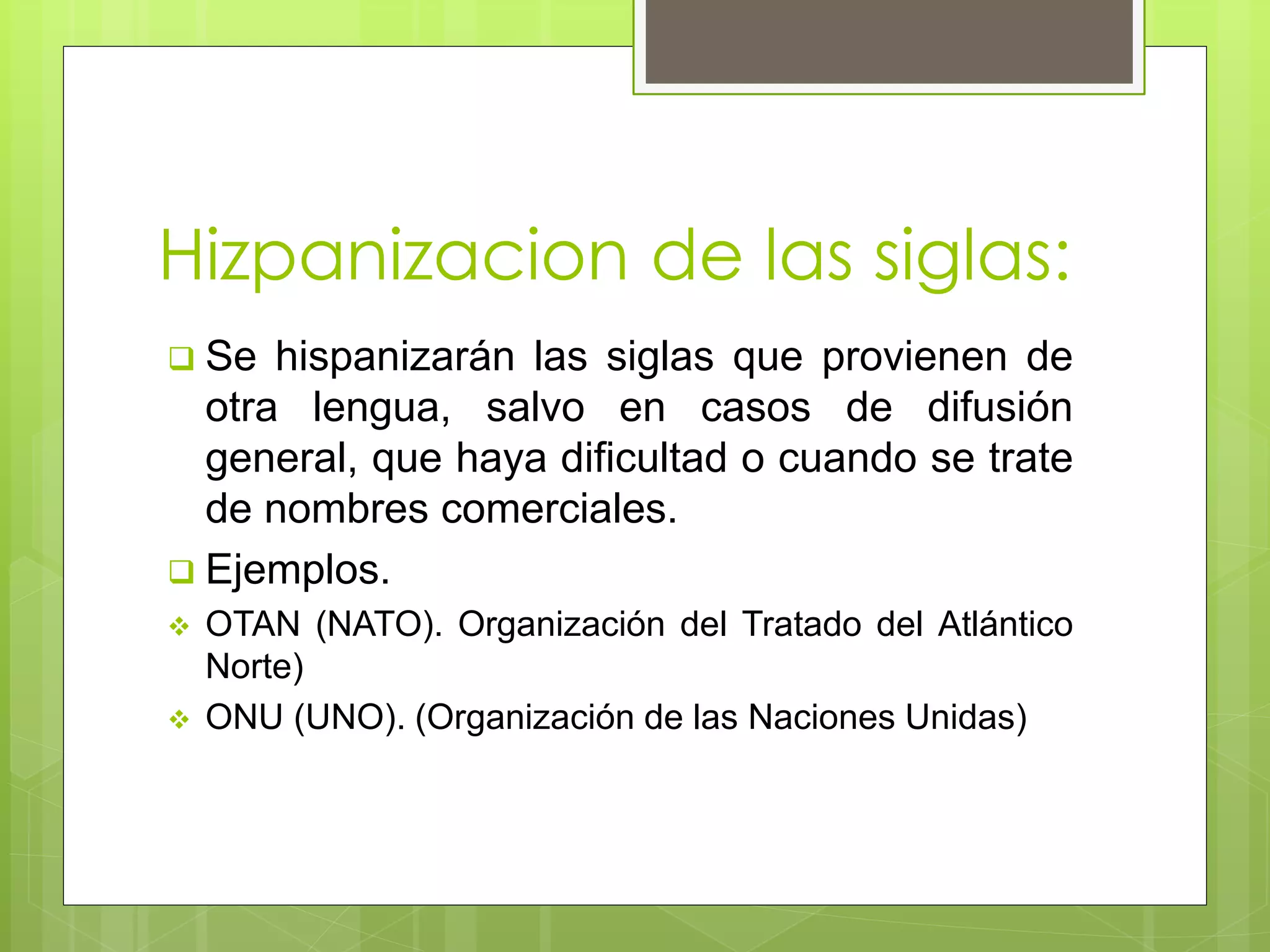 Siglas y acronimo | PPT