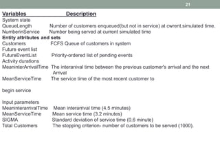 Single server queue (Simulation Project) | PPTX | Programming Languages ...