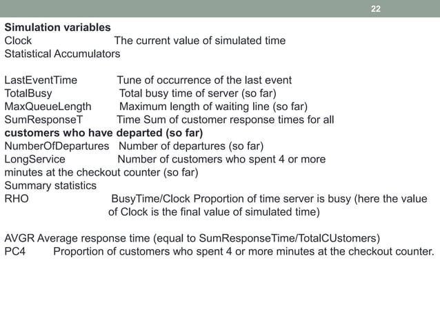 Single server queue (Simulation Project) | PPTX | Programming Languages ...