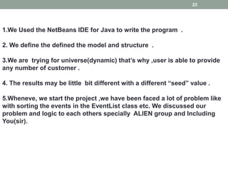 Single server queue (Simulation Project) | PPTX | Programming Languages ...
