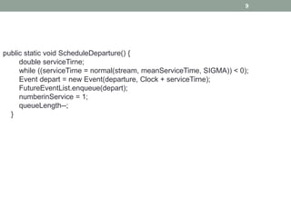 Single server queue (Simulation Project) | PPTX