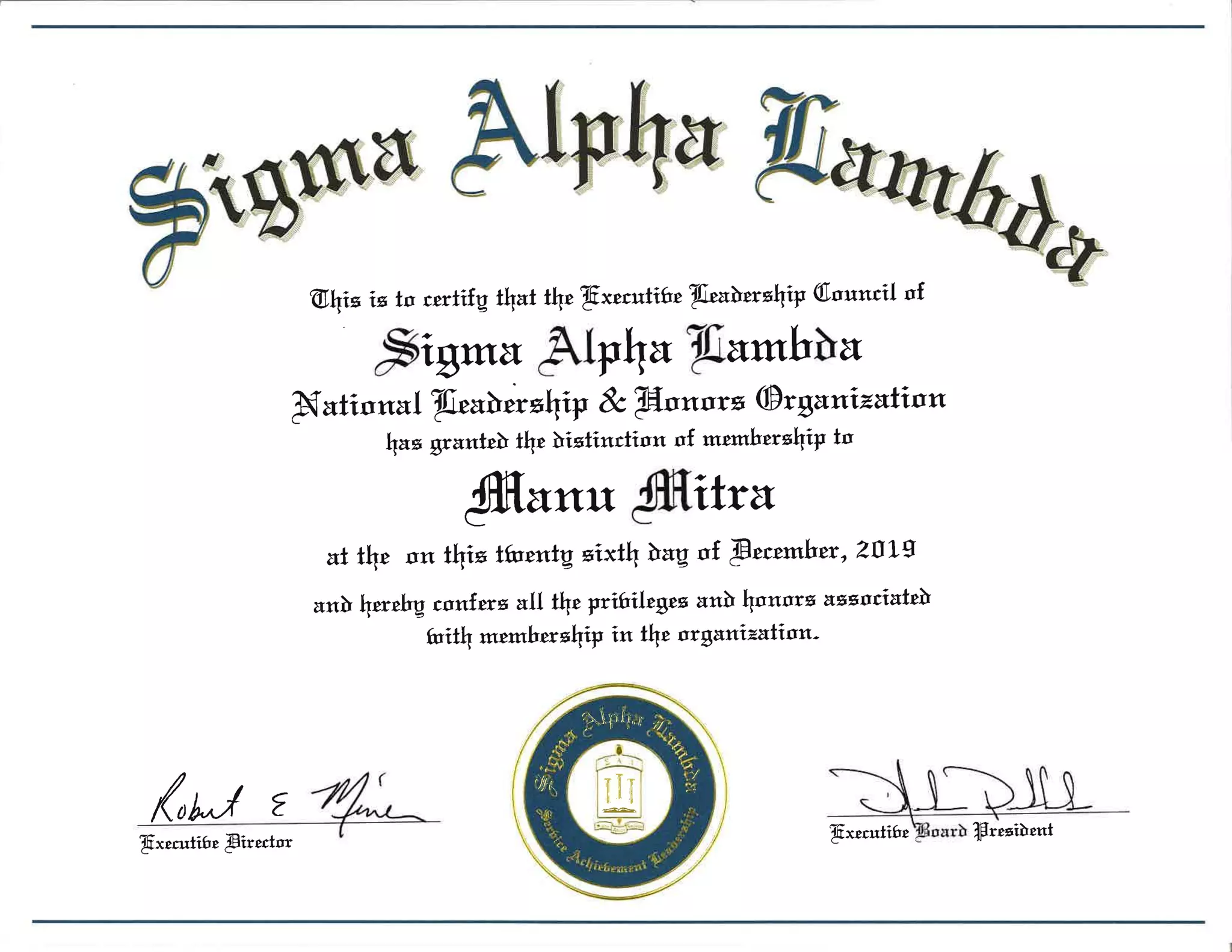 Sigma alpha lambda certificate | PPT