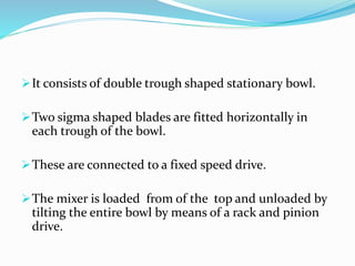 Sigma blade mixer | PPTX