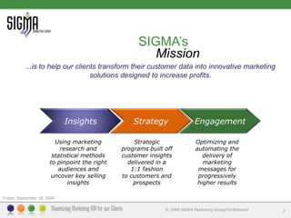 Sigma Capabilities B2 B | PPTX | Databases | Computer Software and ...