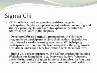 Sigma Chi - Developing Leaders | PPTX