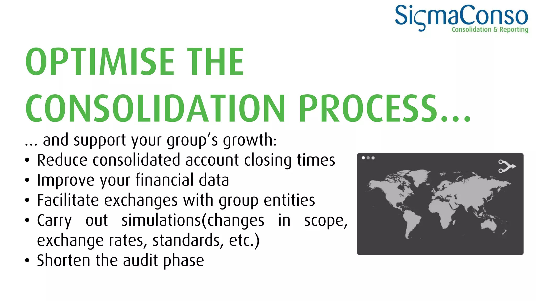 Sigma Conso Consolidation & Reporting | PDF