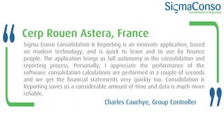 Sigma Conso Consolidation & Reporting | PDF