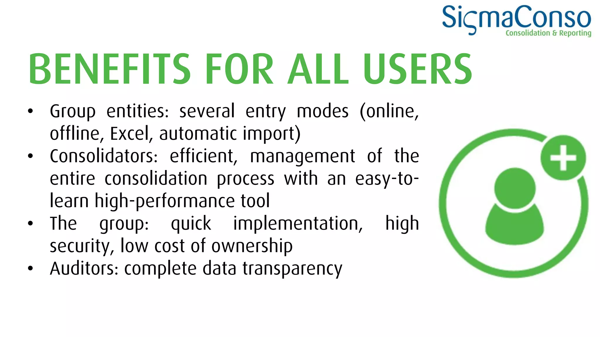 Sigma Conso Consolidation & Reporting | PPT