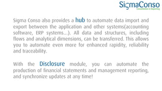 Sigma Conso Consolidation & Reporting | PPT