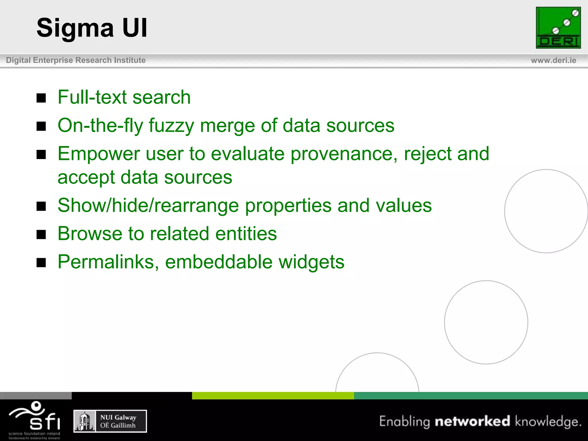 Sigma EE: Reaping low-hanging fruits in RDF-based data integration ...