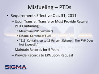 Ethanol Liability E15 - What are the risks | PPTX | Chemistry | Science