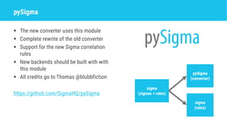Sigma Hall of Fame - EU ATT&CK User Workshop, October 2021 | PDF