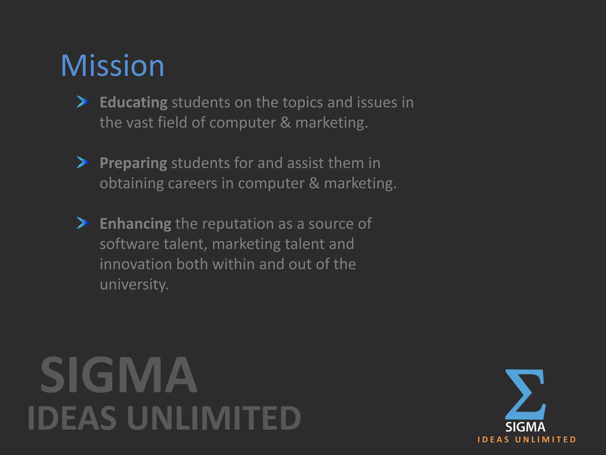 Sigma Society Inauguration | PPT