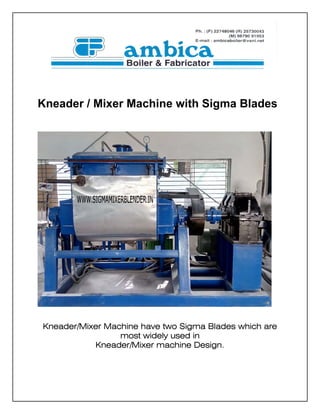 Sigma kneader mixer | PDF