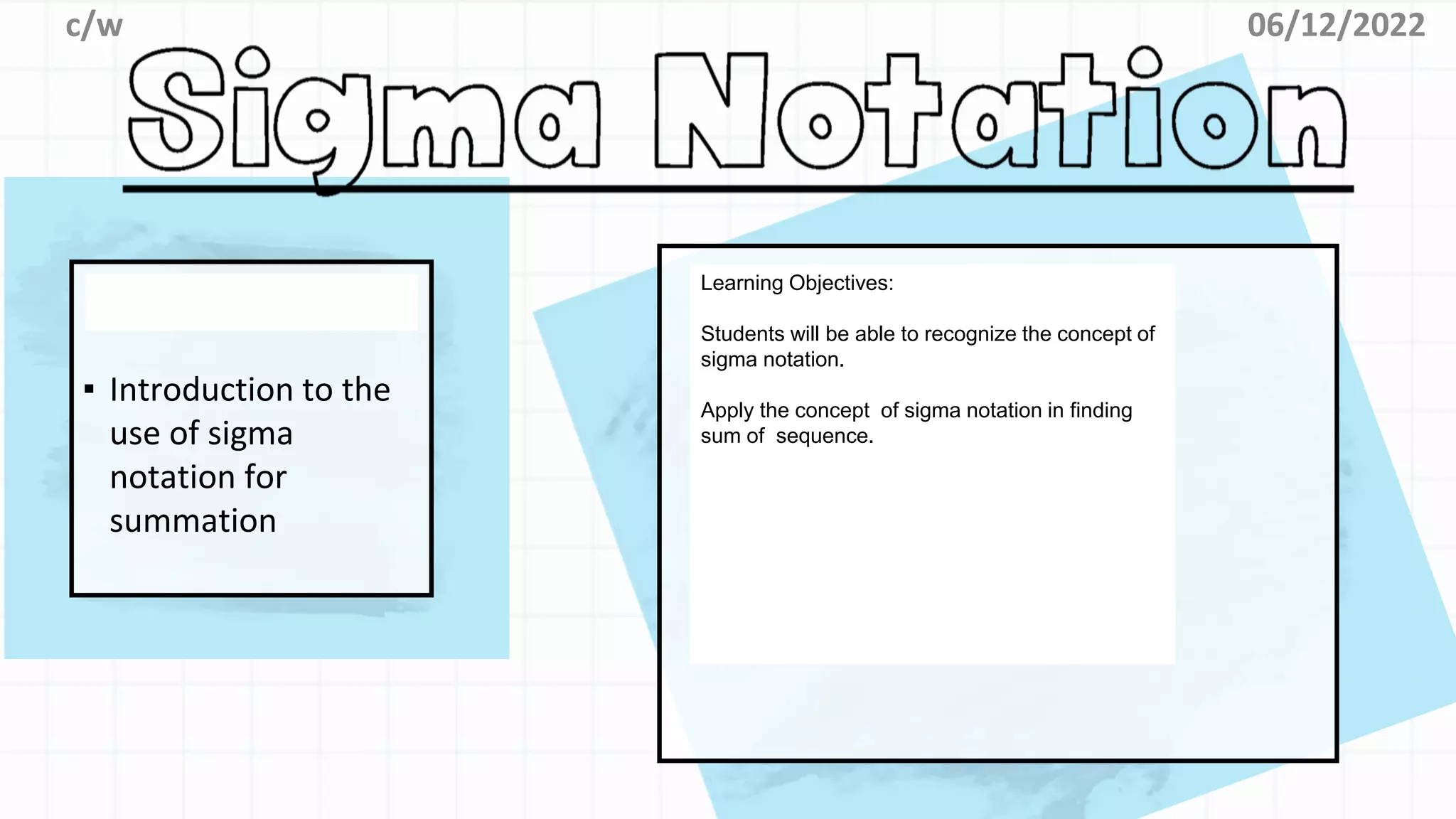 Sigma Notation Pptx Personal Finance