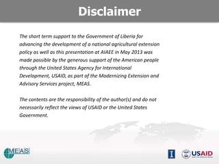 Development and Validation of Liberia's National Policy for ...