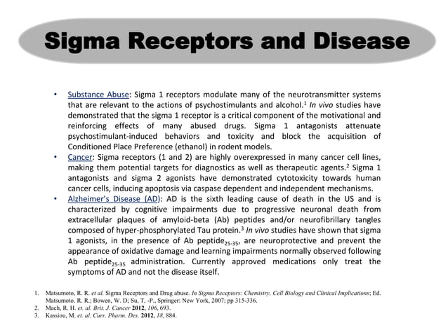 Novel Sigma Receptor Ligands: Potential Therapeutics for Cancer ...
