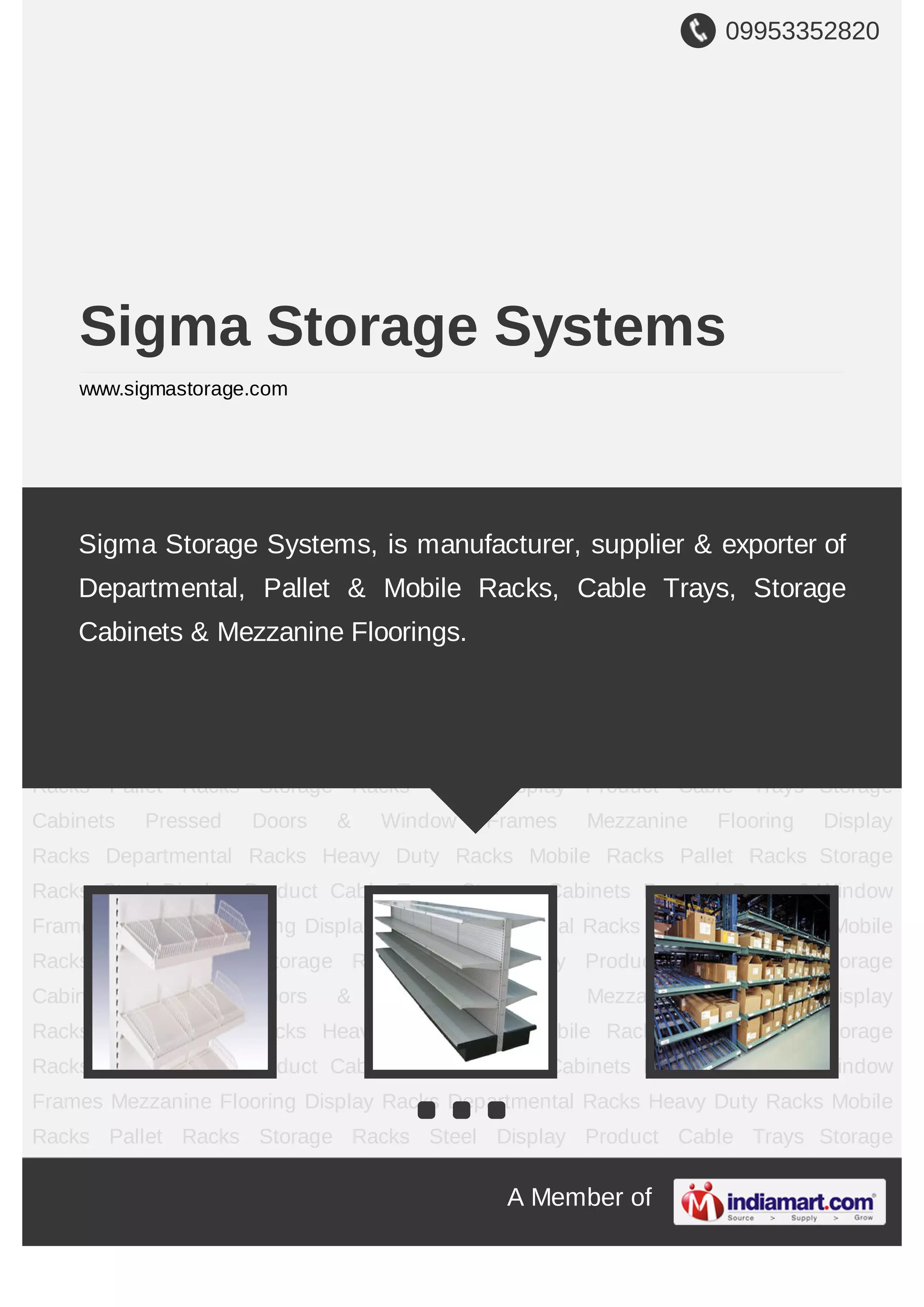 Sigma Storage Systems, Kanpur, Display Racks | PDF