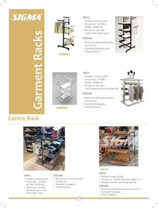 SIGMA Supermarket Display Rack Catalog 2025 | PDF
