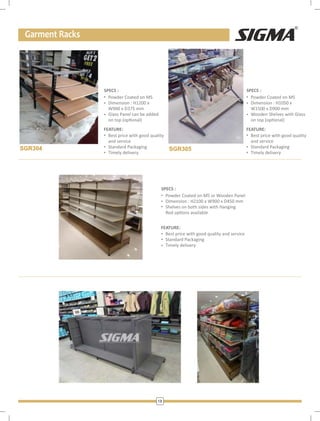 SIGMA Supermarket Display Rack Catalog 2025 | PDF