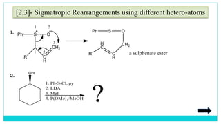 Sigmatropic rearrangement reactions (pericyclic reaction) | PPTX