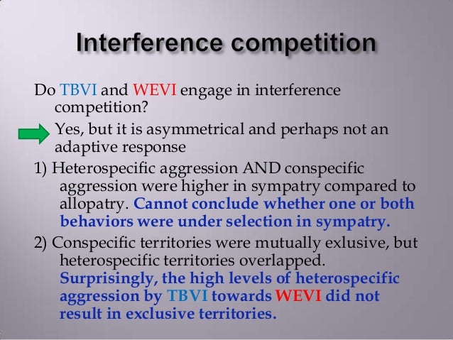 Interference Competition