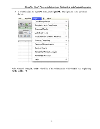 Sigma xl getting_started | PDF