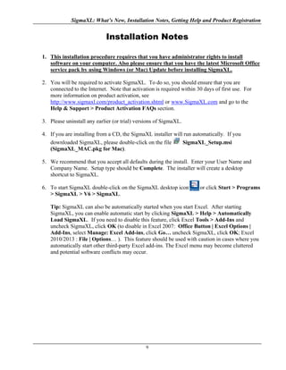 Sigma xl getting_started | PDF