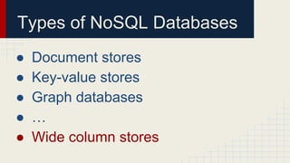 Automated Schema Design for NoSQL Databases | PPT