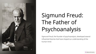 Sigmund Freud TheFather of Psychoanalysis | PPTX | Science